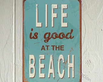 Life is Good Metal Sign - Etsy