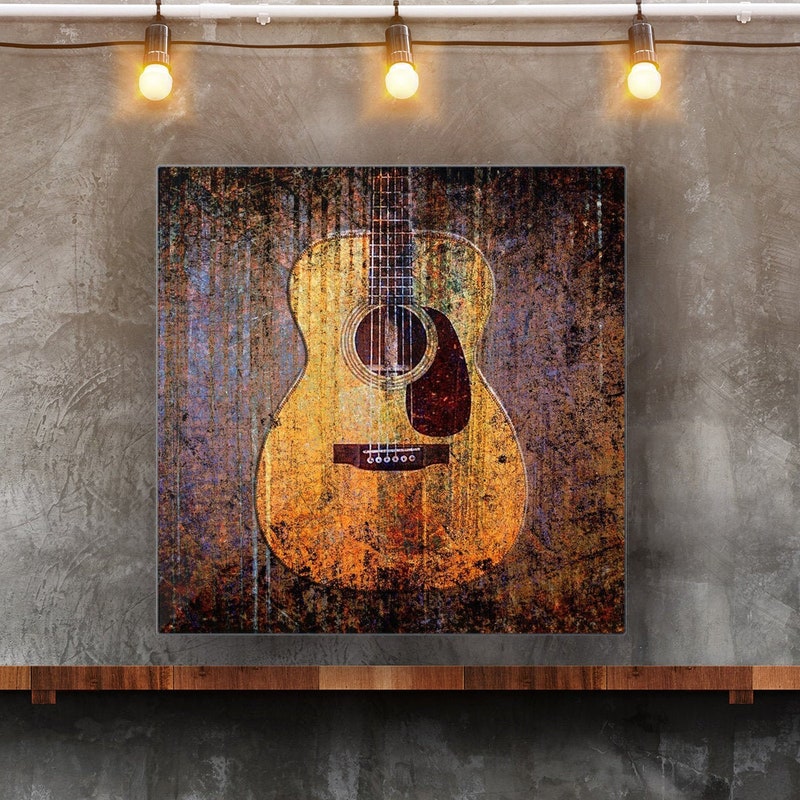 Vintage Guitar Art - Etsy