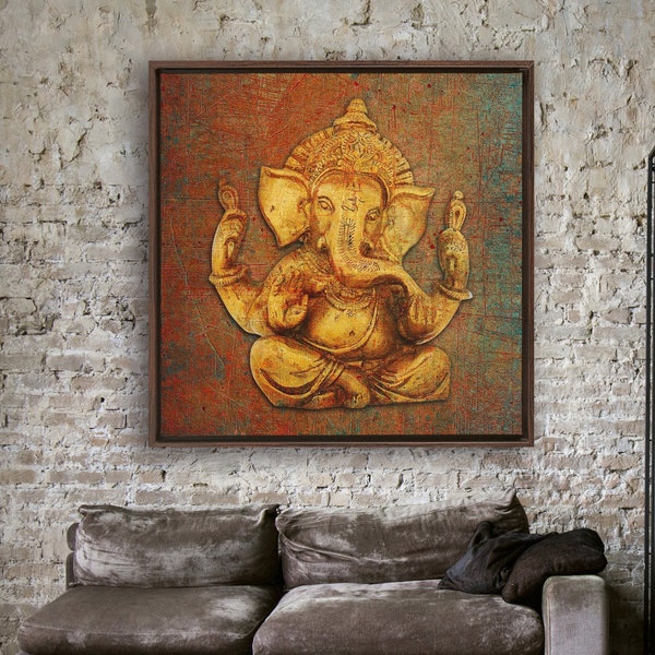 Ganesha Painting Canvas - Etsy