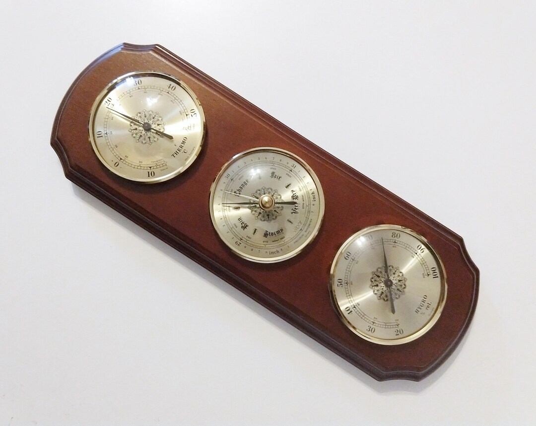 Vilbor Precision Aneroid Barometer With Thermometer and - Etsy India