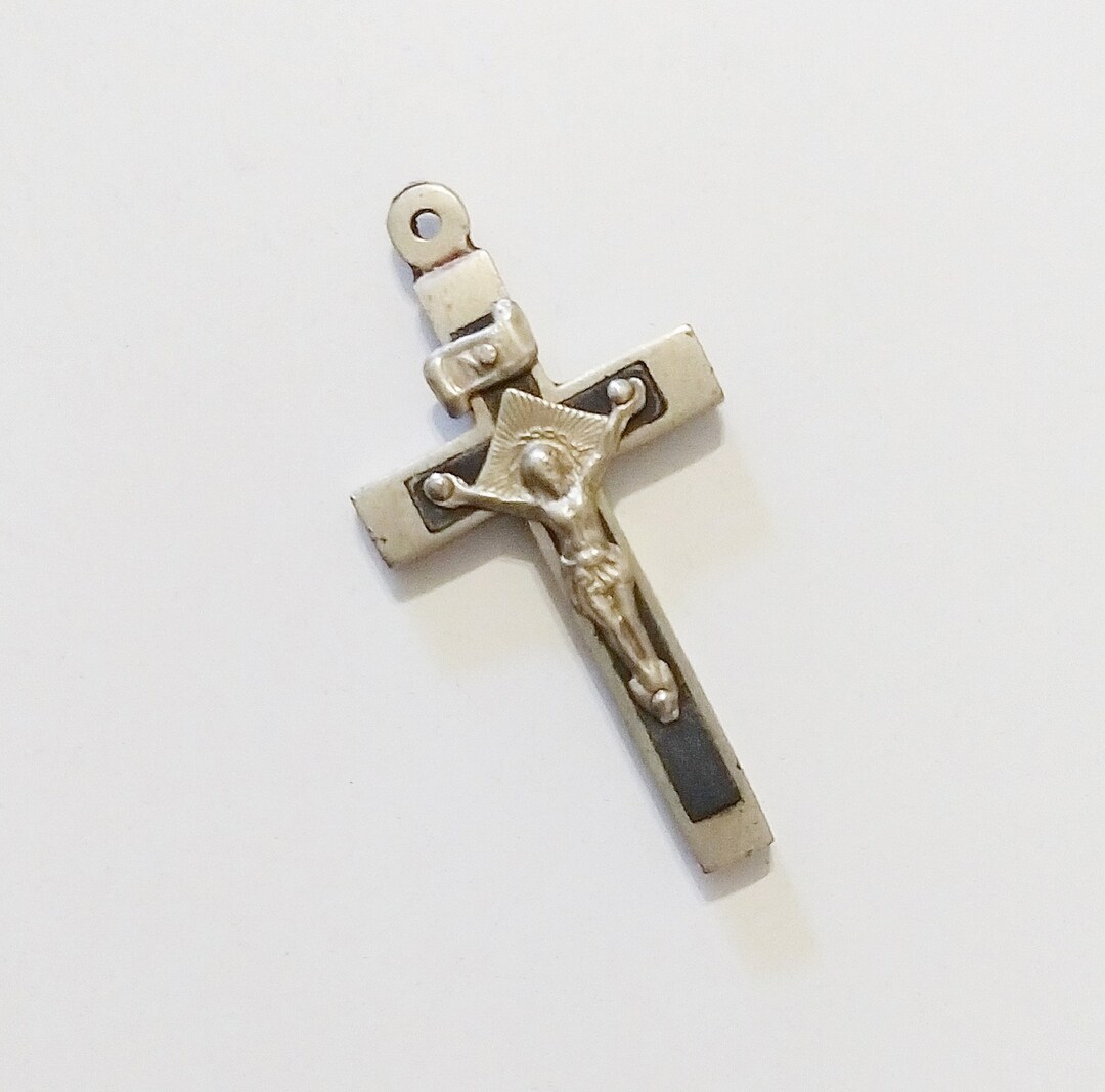Vintage Croix Crucifix Pendentif Religieux Chrétien - Etsy France
