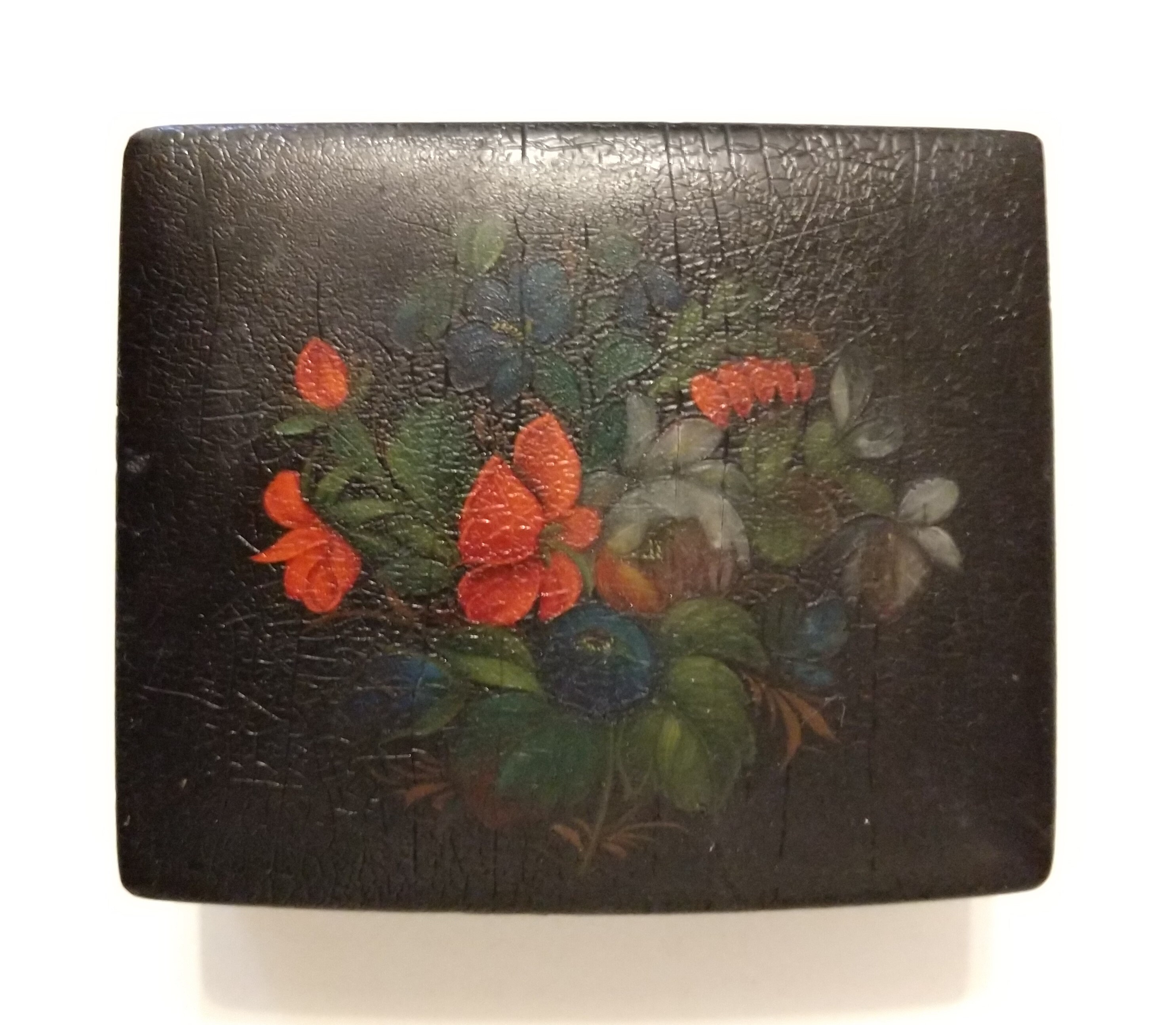Small Russian Lacquerware Trinket Box Hand-painted USSR Made - Etsy
