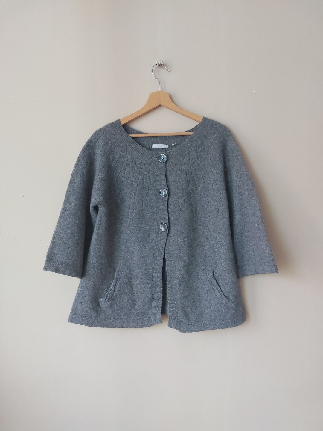 Vintage Wool Sweater MARCO Pecci, Wool Knitwear Cardigan, Lambswool ...