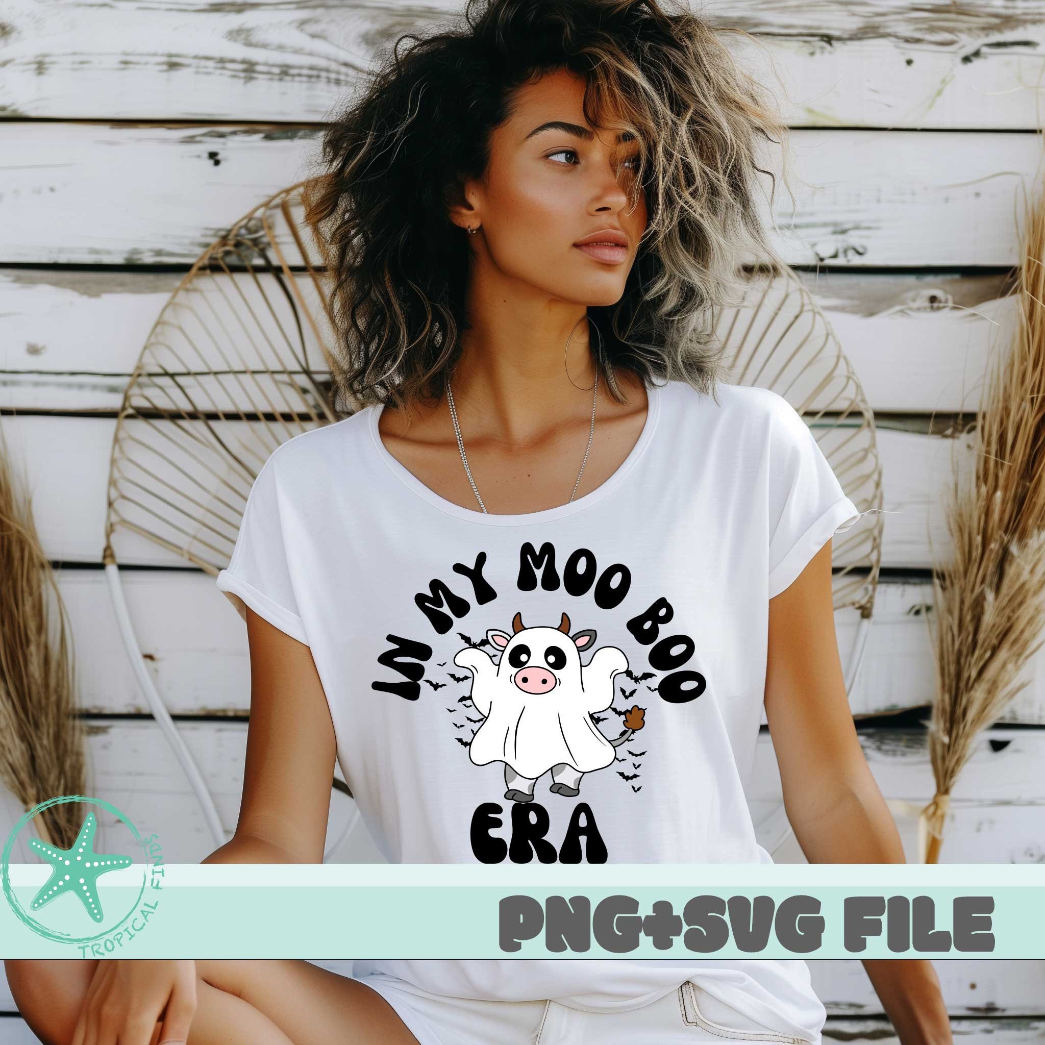 My Moo Boo Era PNG SVG, Ghost Cow PNG, Halloween Farm Png Svg, Cute ...