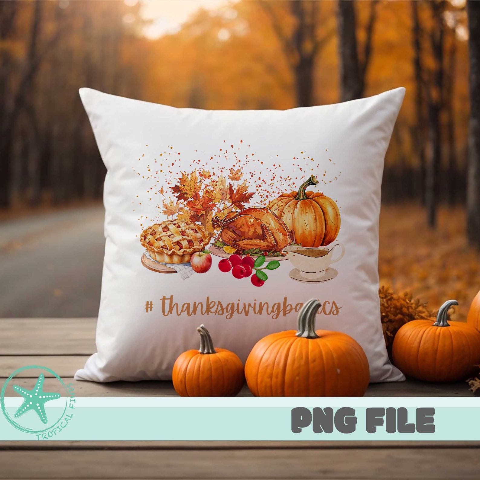 Thanksgiving Basics PNG, Fall Feast PNG, Autumn Harvest PNG, Pumpkin ...
