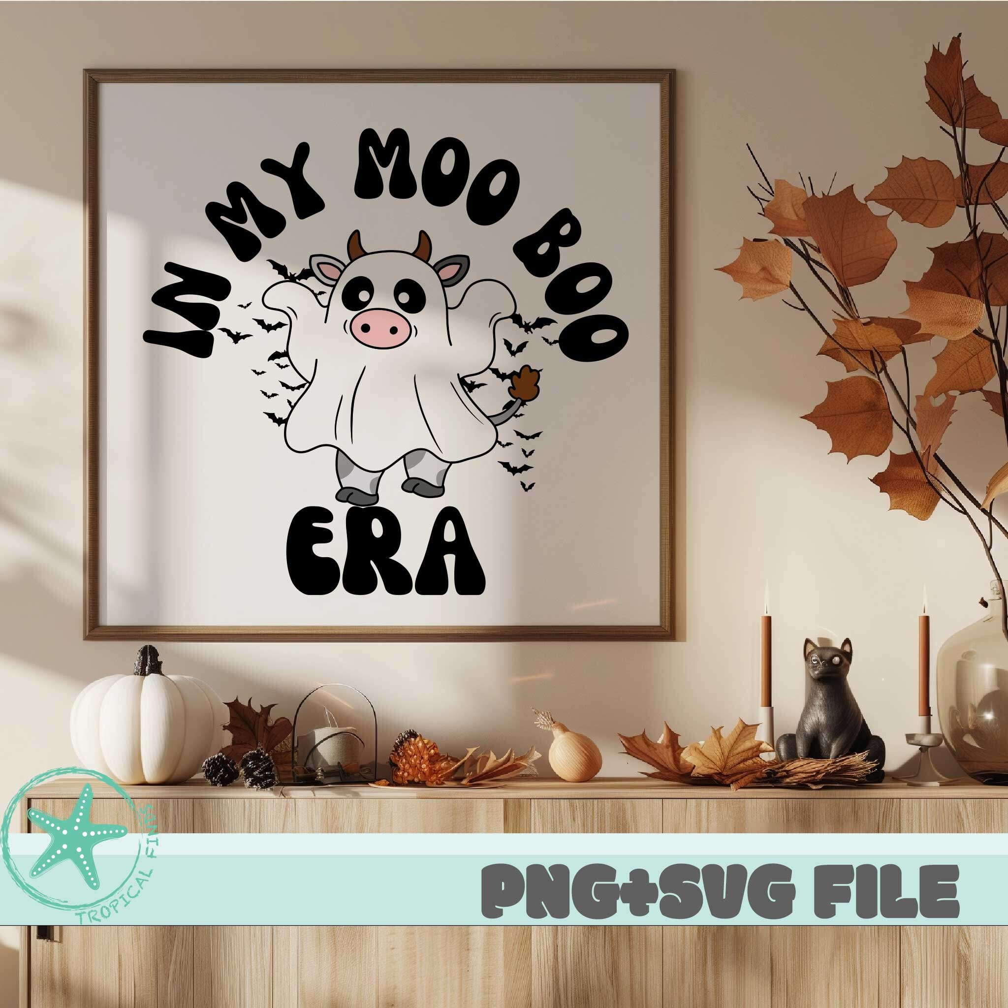 My Moo Boo Era PNG SVG, Ghost Cow PNG, Halloween Farm Png Svg, Cute ...