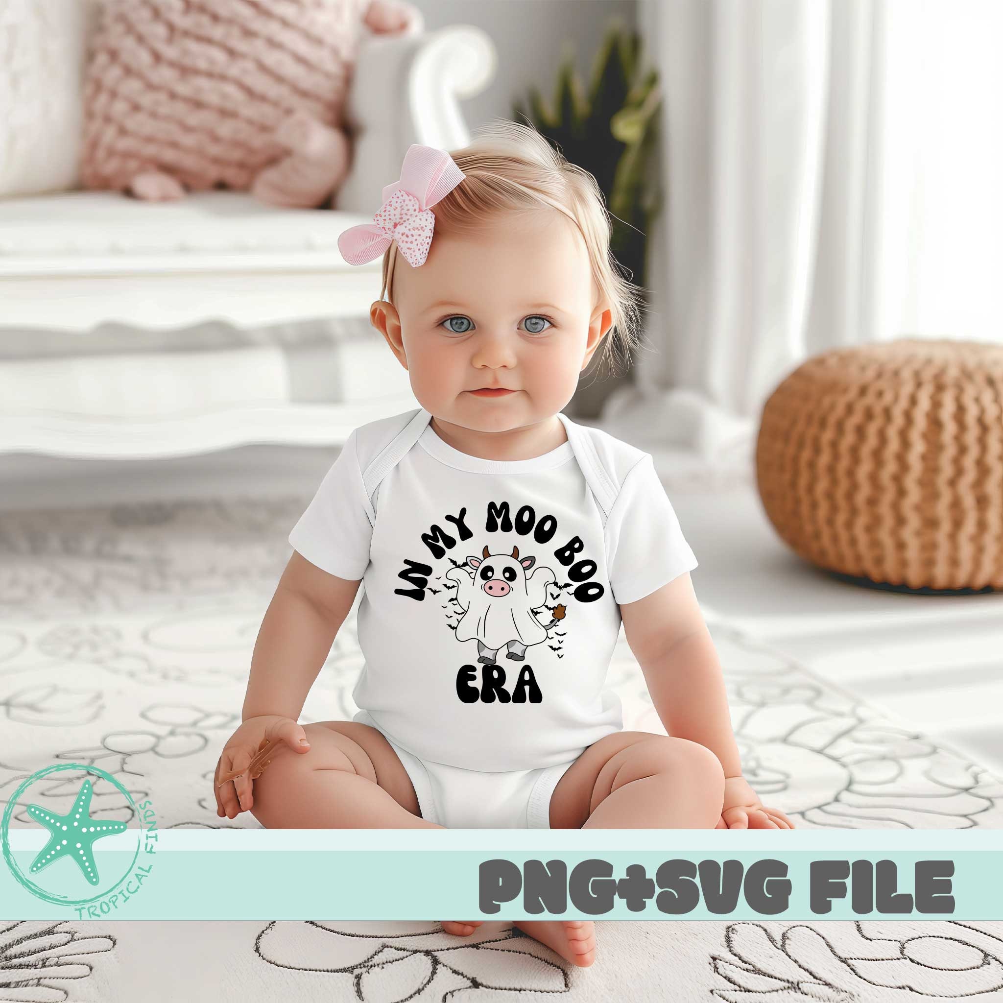 My Moo Boo Era PNG SVG, Ghost Cow PNG, Halloween Farm Png Svg, Cute ...