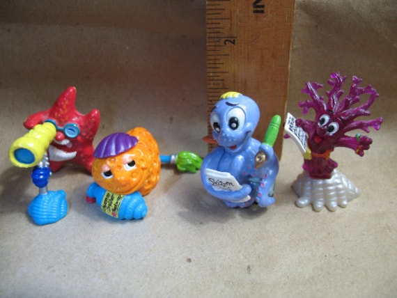 Aqualand Octopus Starfish Coral Sponge KINDER SURPRISE Toys 4 | Etsy España