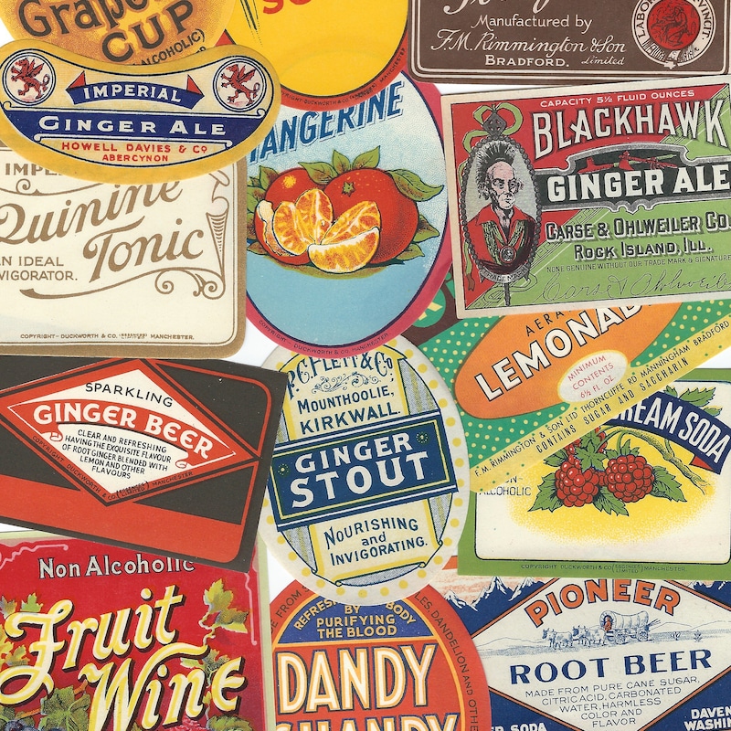 Vintage Soda Labels - Etsy