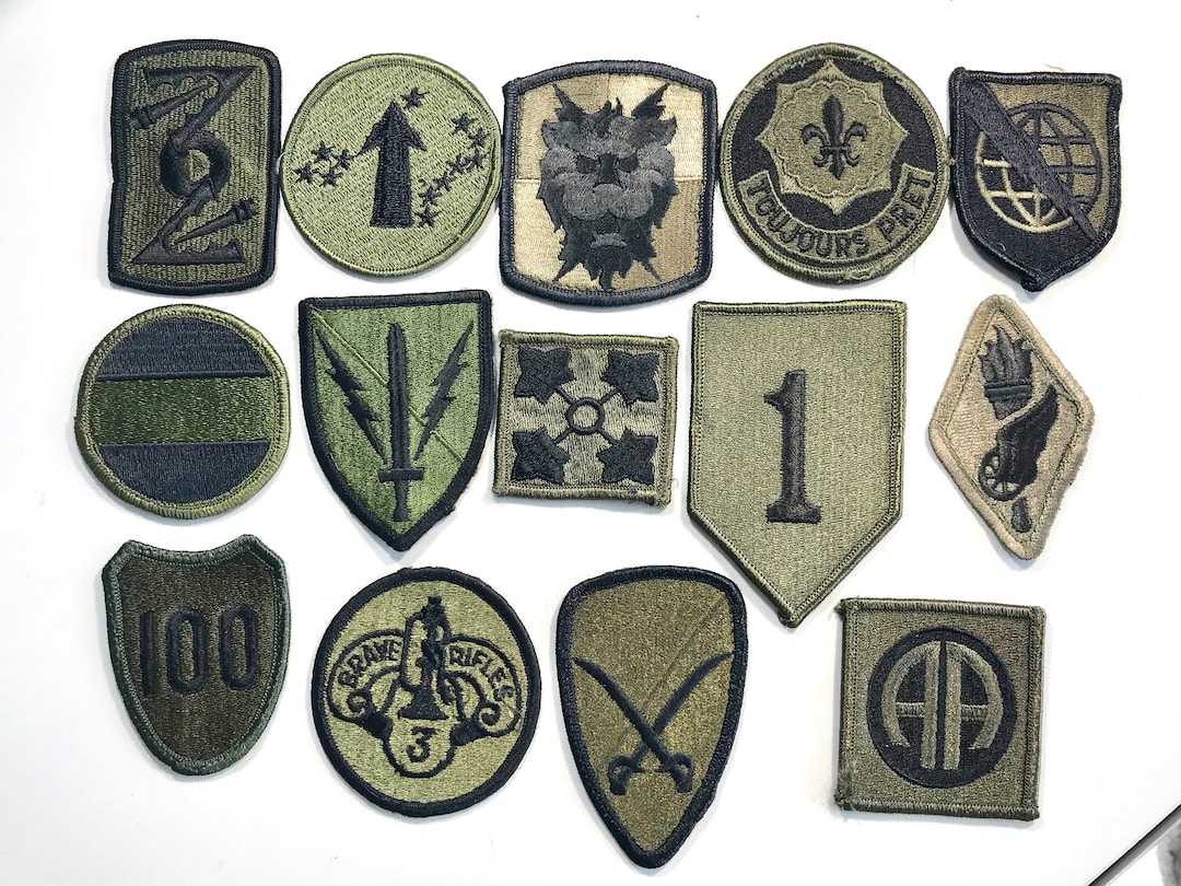 Vintage Army Patches Military Shoulder Insignia Uniform Us Pick A Patch C Etsy