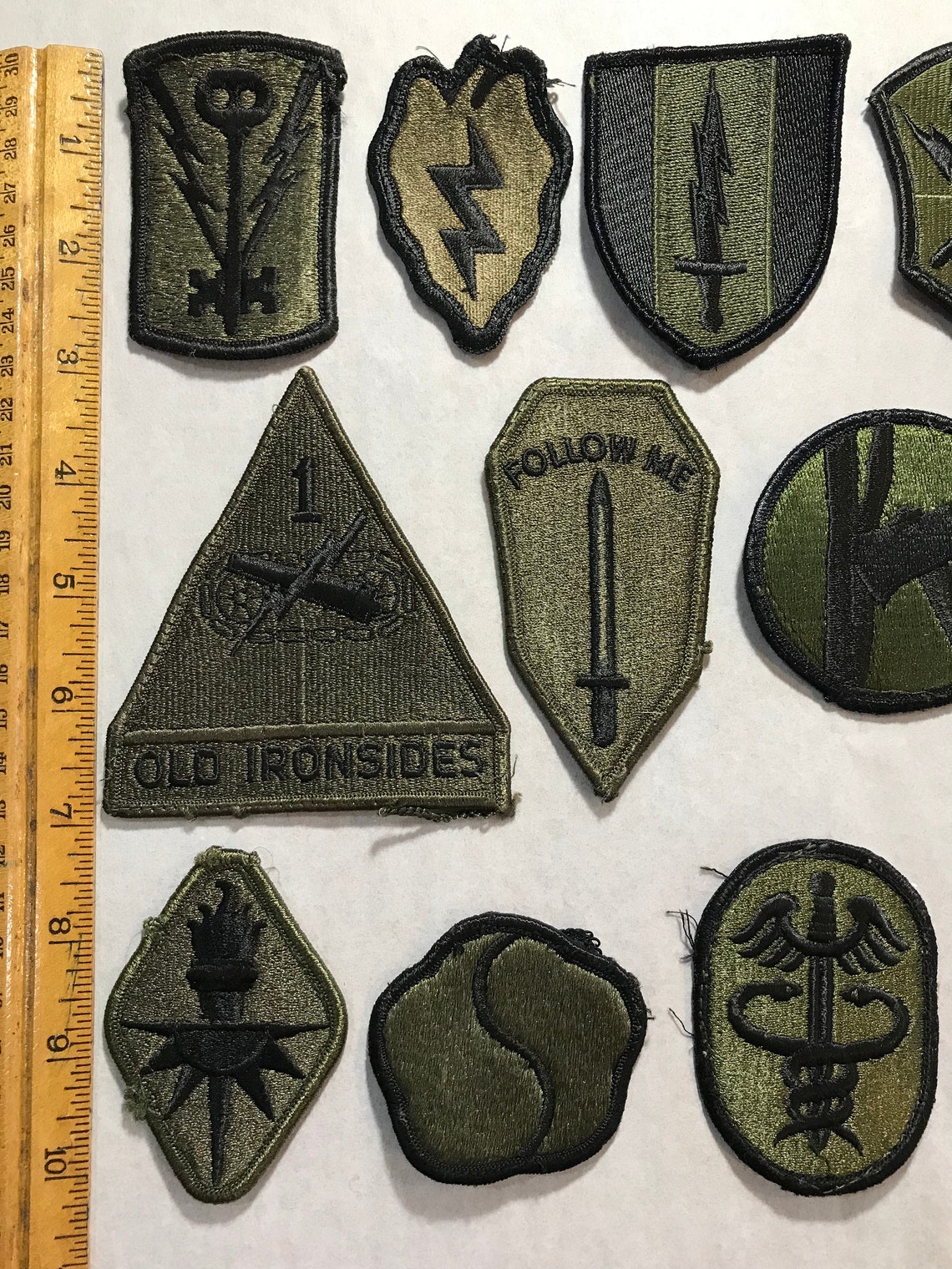 Vintage ARMY PATCHES Military Shoulder Insignia Uniform U.S. Pick A ...
