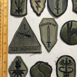Vintage ARMY PATCHES Military Shoulder Insignia Uniform U.S. Pick A ...
