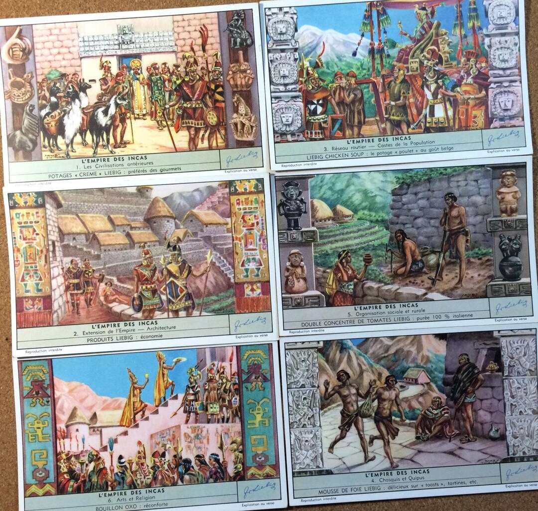 Empire of the INCAS Incan History 1954 Liebig Trade Cards - Etsy