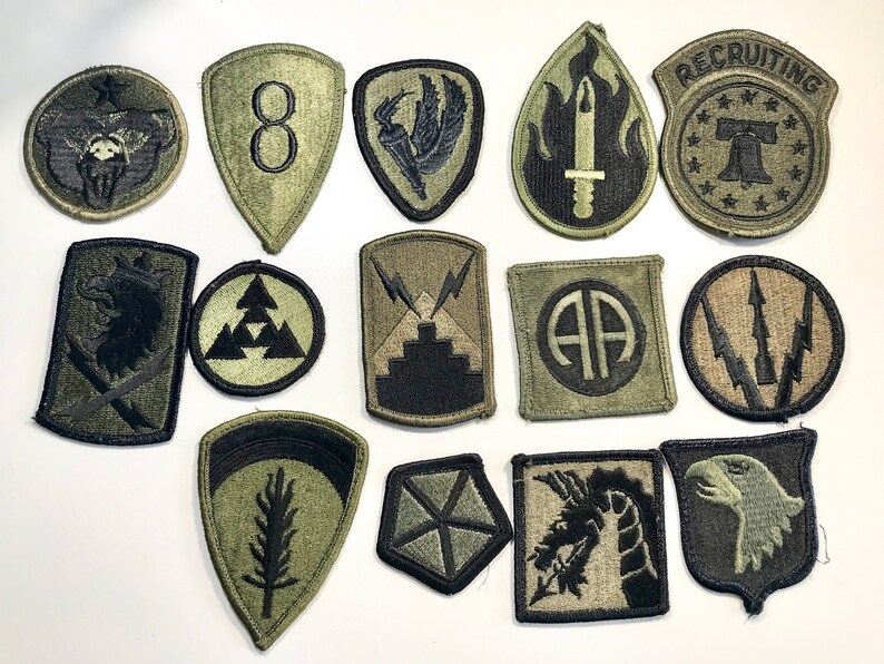 Vintage ARMY PATCHES Military Shoulder Insignia Uniform U.S. Pick a ...