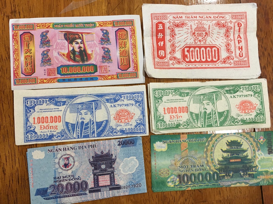 Joss Paper Ghost Spirit Money Hell Bank Notes, Asian Burnt Offerings ...