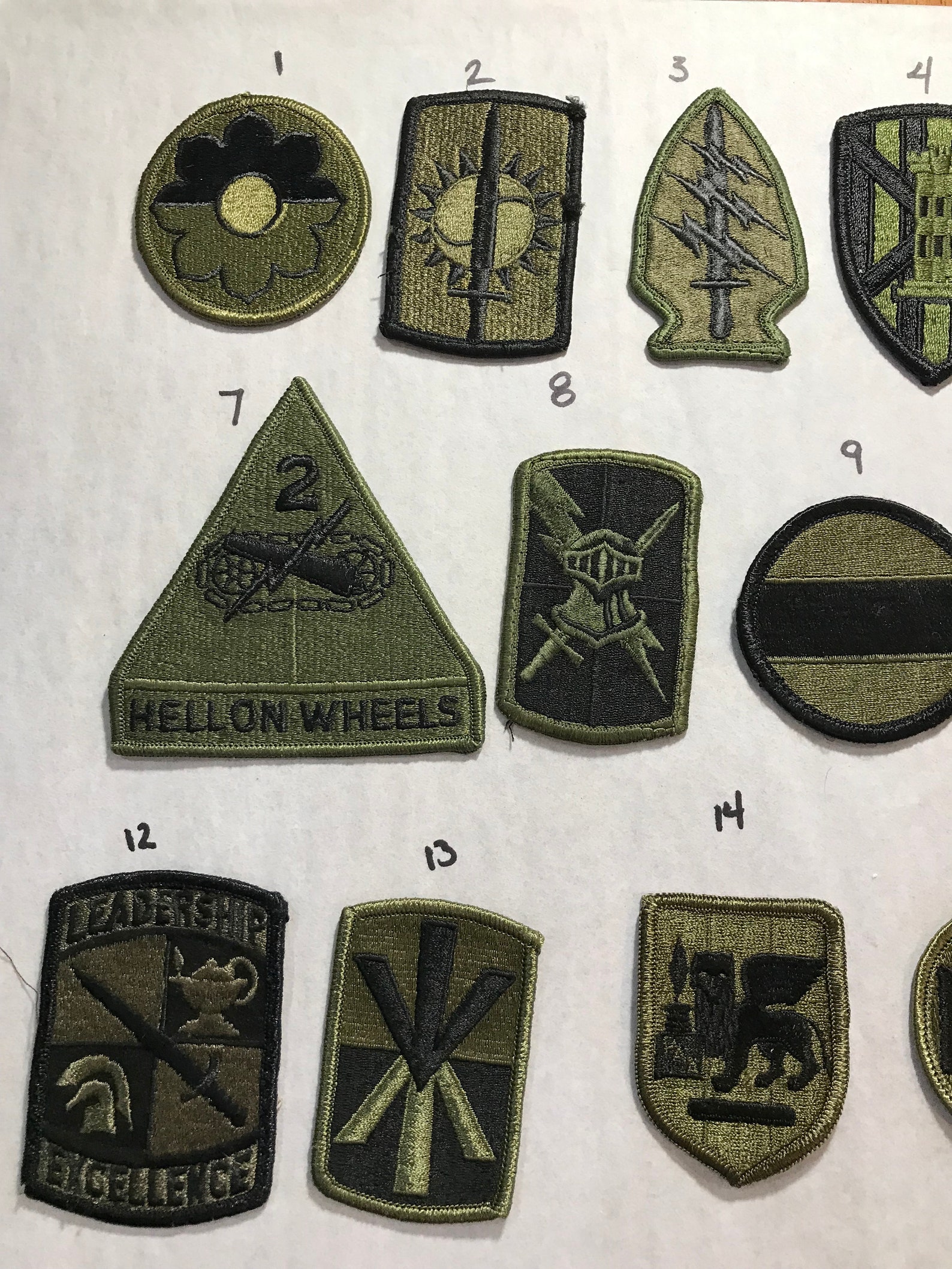 Vintage ARMY PATCHES Military Shoulder Insignia Uniform U.S. Pick A ...