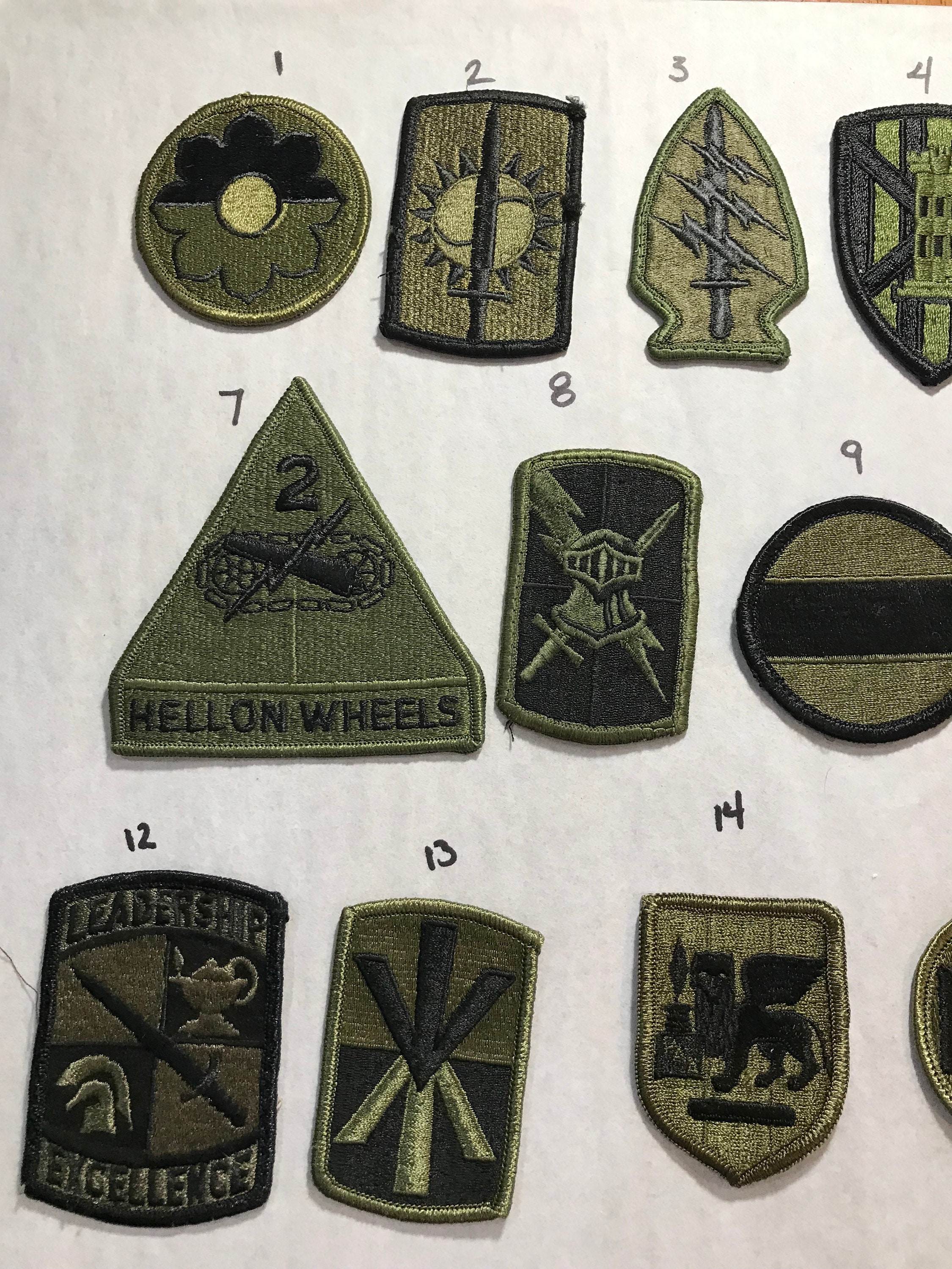 Vintage ARMY PATCHES Military Shoulder Insignia Uniform U.S. Pick A ...