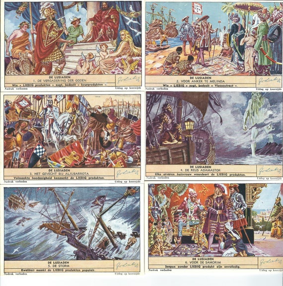 LUSITANIANS 6 Cards 1950 Lusitanian History Sailing Portugal | Etsy