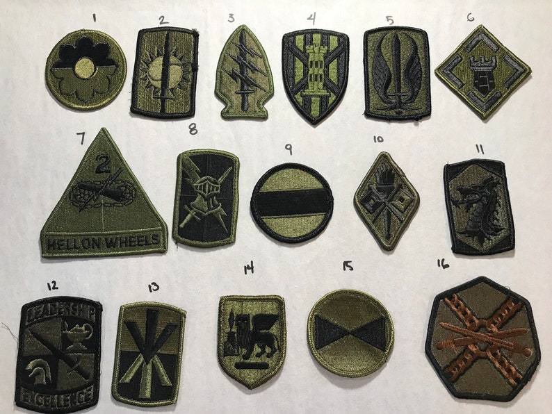Vintage ARMY PATCHES Military Shoulder Insignia Uniform U.S. Pick A ...