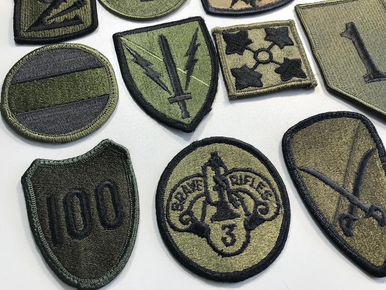 Vintage ARMY PATCHES Military Shoulder Insignia Uniform U.S. - Etsy