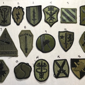 Vintage ARMY PATCHES Military Shoulder Insignia Uniform U.S. Pick A ...