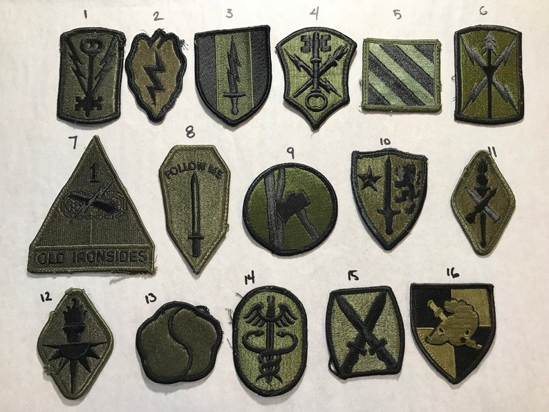 Vintage ARMY PATCHES Military Shoulder Insignia Uniform U.S. Pick A ...