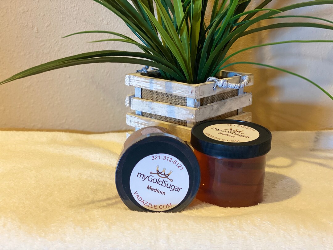 18 Oz MEDIUM Sugar Wax – Handmade All-natural Mygoldsugar® Sugaring ...