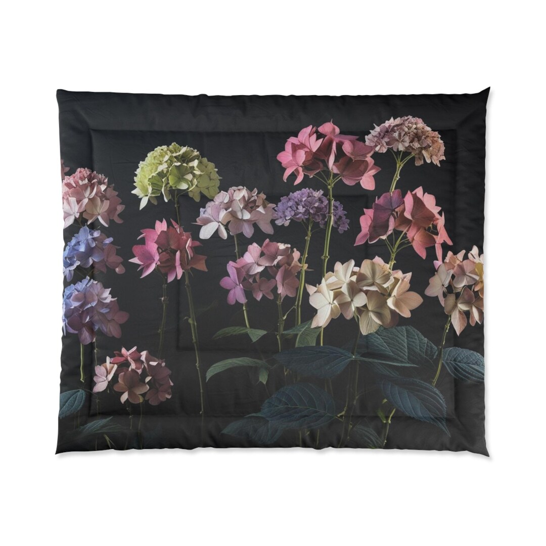 Elongated Hydrangeas (1) Plush Blanket Comforter - Etsy