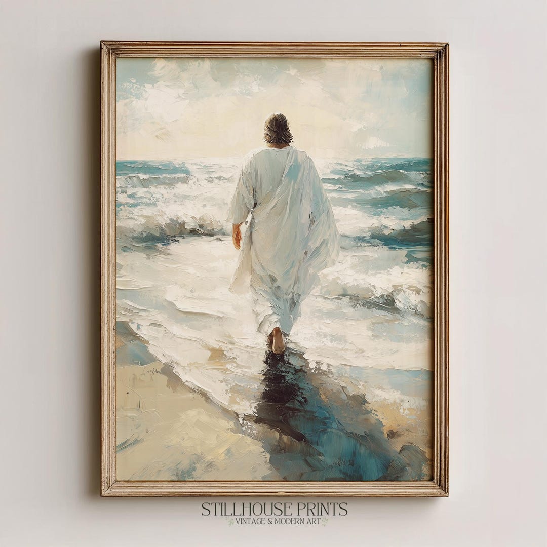 Jesus Painting - Easter Wall Art, Bible Story Print, Christian Wall Art ...