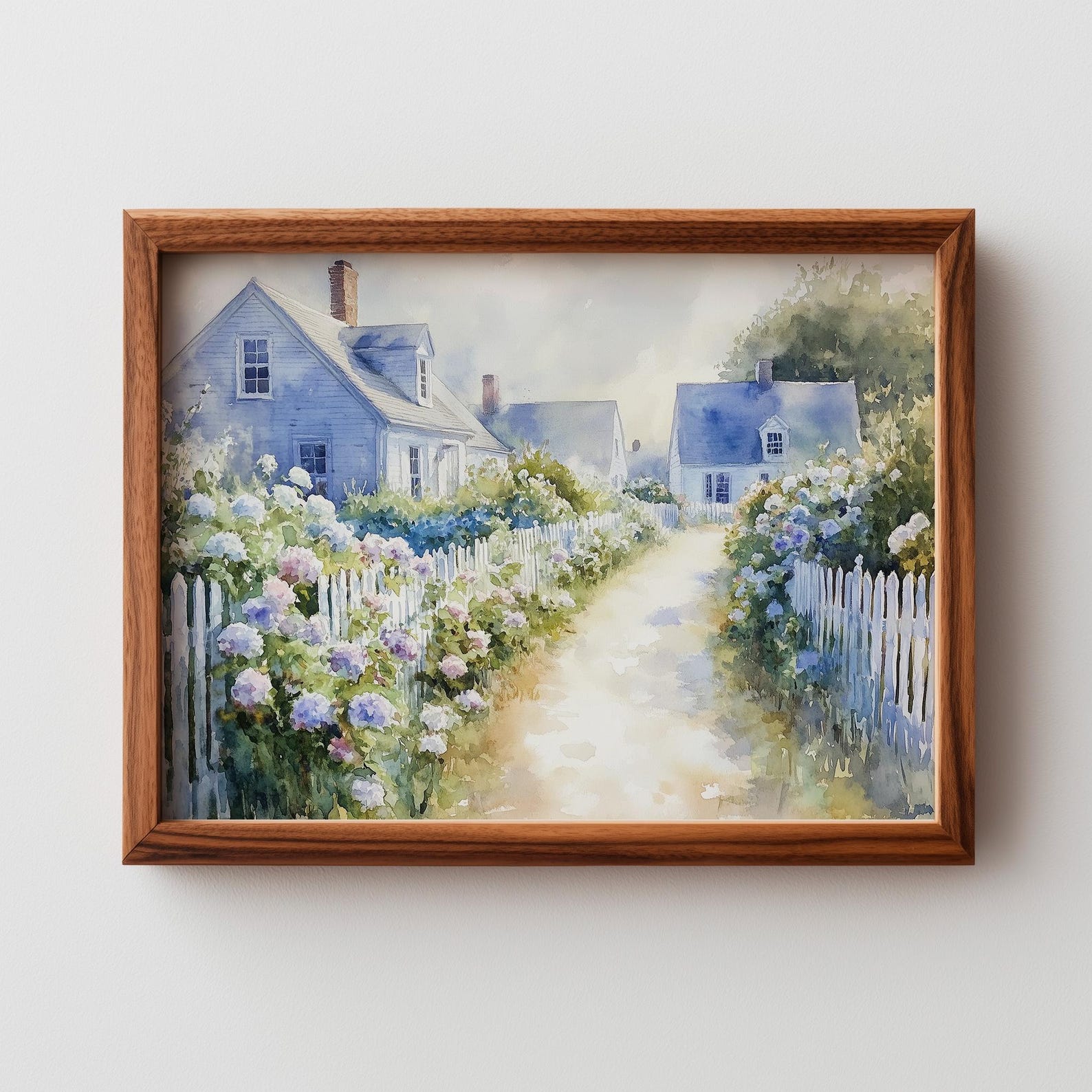 Sunlit Country Cottage Printable Art - Cozy Garden Path, Vintage ...