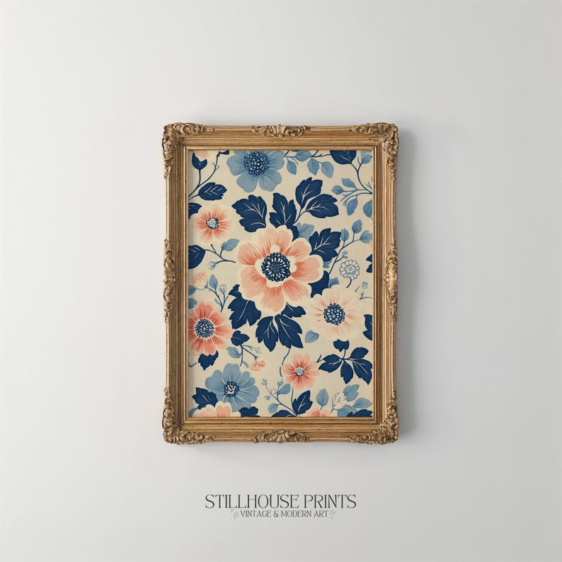 Vintage Floral Botanical Prints, William Morris Insp. Art Bundle ...