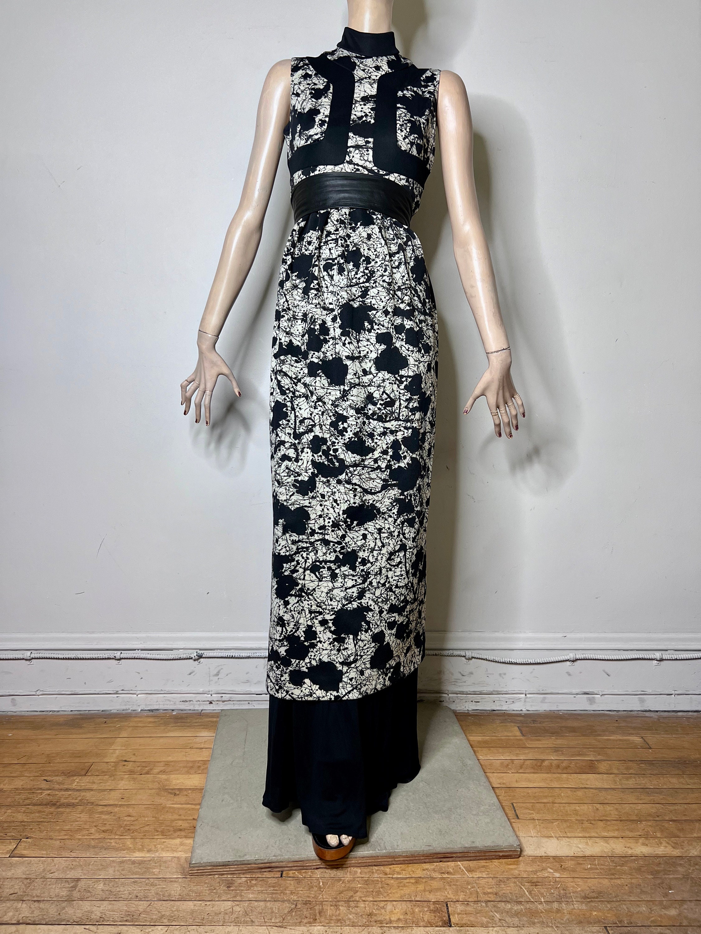 Vintage 60s Dress, Splatter Paint Dress, Graphic Dress, Space Age Dress ...