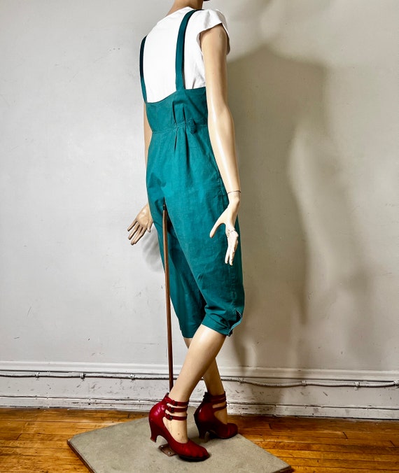 80s does 50s, vintage jumpsuit, capri jumpsuit, cotto… - Gem