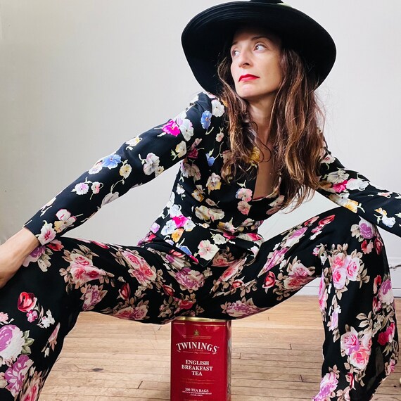 amen wardy jacket, France jacket, floral jacket, 80s … - Gem