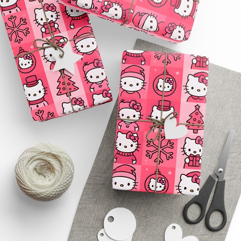 Hello Kittys Wrapping Paper - Etsy