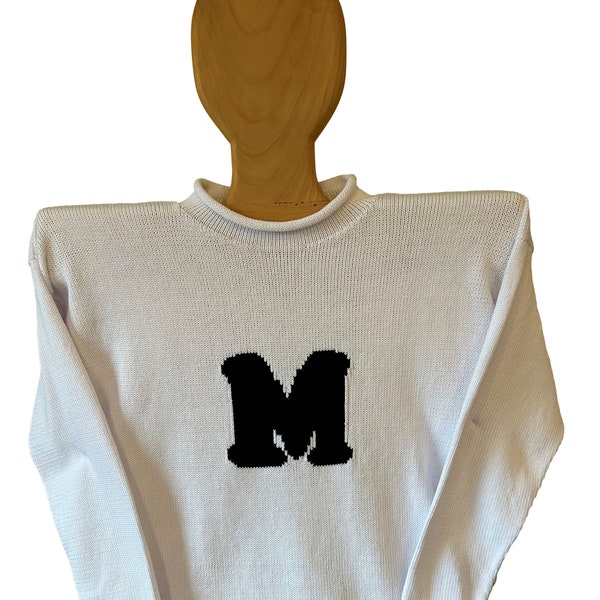 Letter Sweater for Adults - Etsy