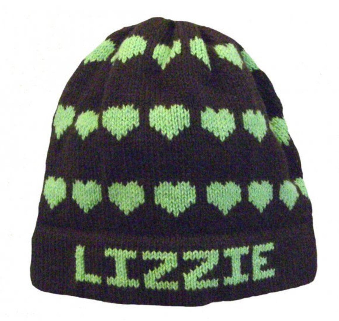 Personalized Hearts Name Hat - Etsy