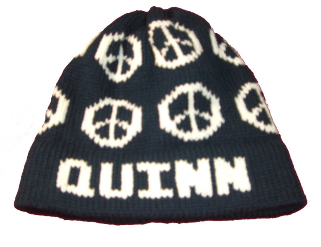 Personalized Peace Signs Name Hat - Etsy
