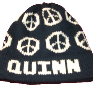 Personalized Peace Signs Name Hat - Etsy