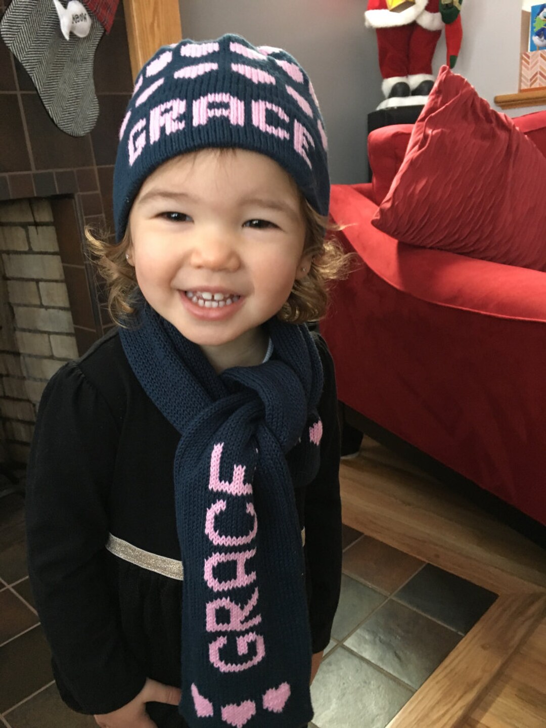 Personalized Hearts Name Hat - Etsy