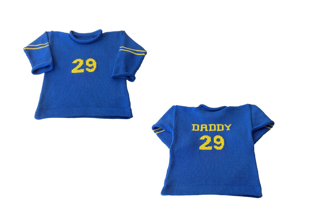 Custom Knit Varsity Sweater - Etsy