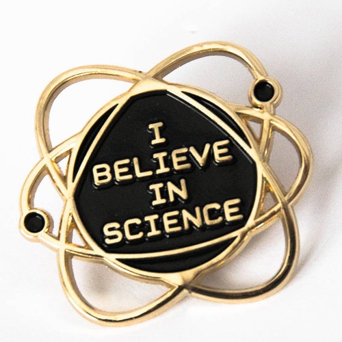 I Believe in Science Enamel Lapel Pin - Etsy