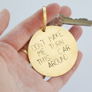 Funny Custom Stamped Key Ring, Key Chain - Etsy
