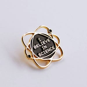 I Believe in Science Enamel Lapel Pin - Etsy