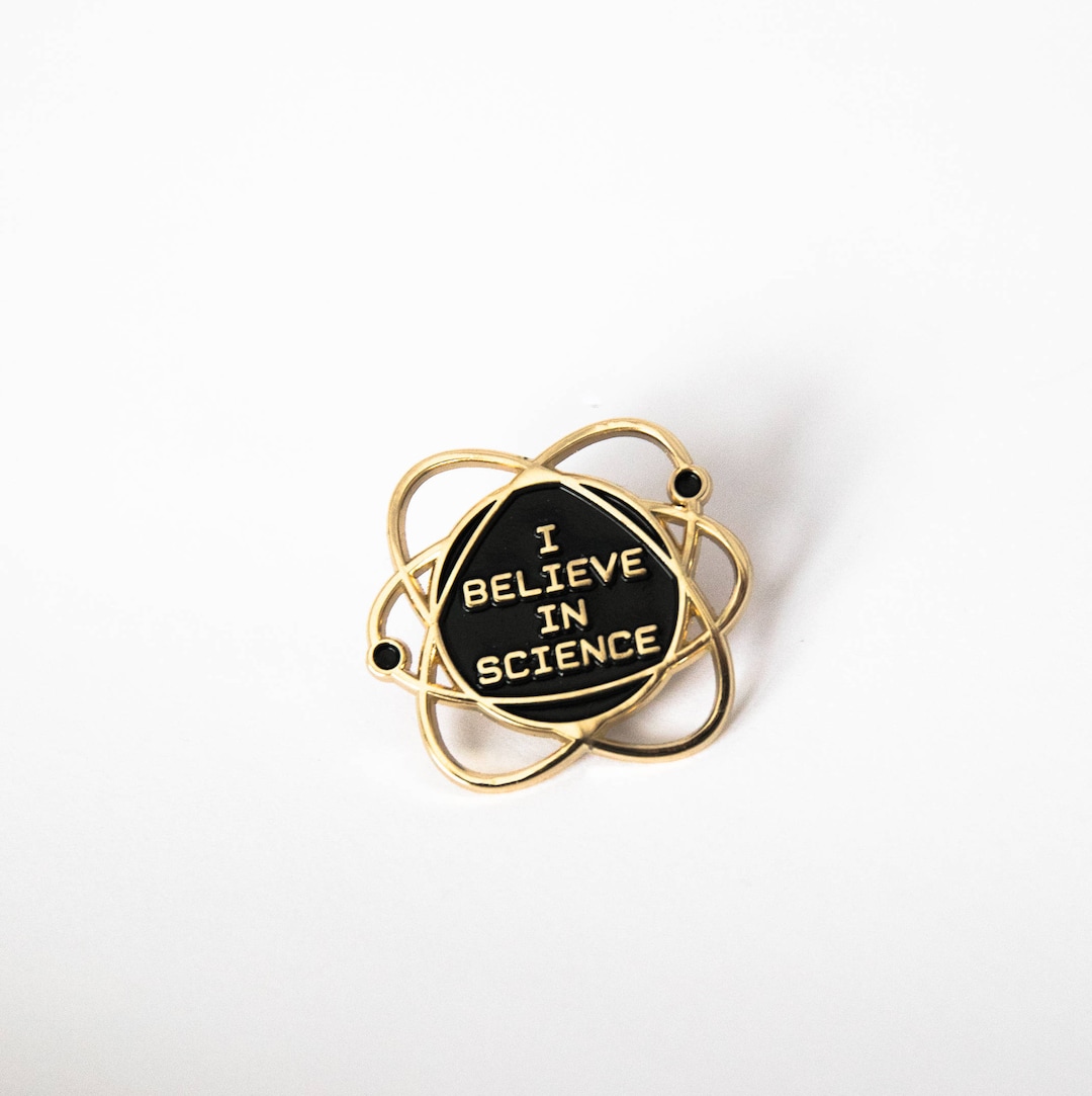 I Believe in Science Enamel Lapel Pin - Etsy