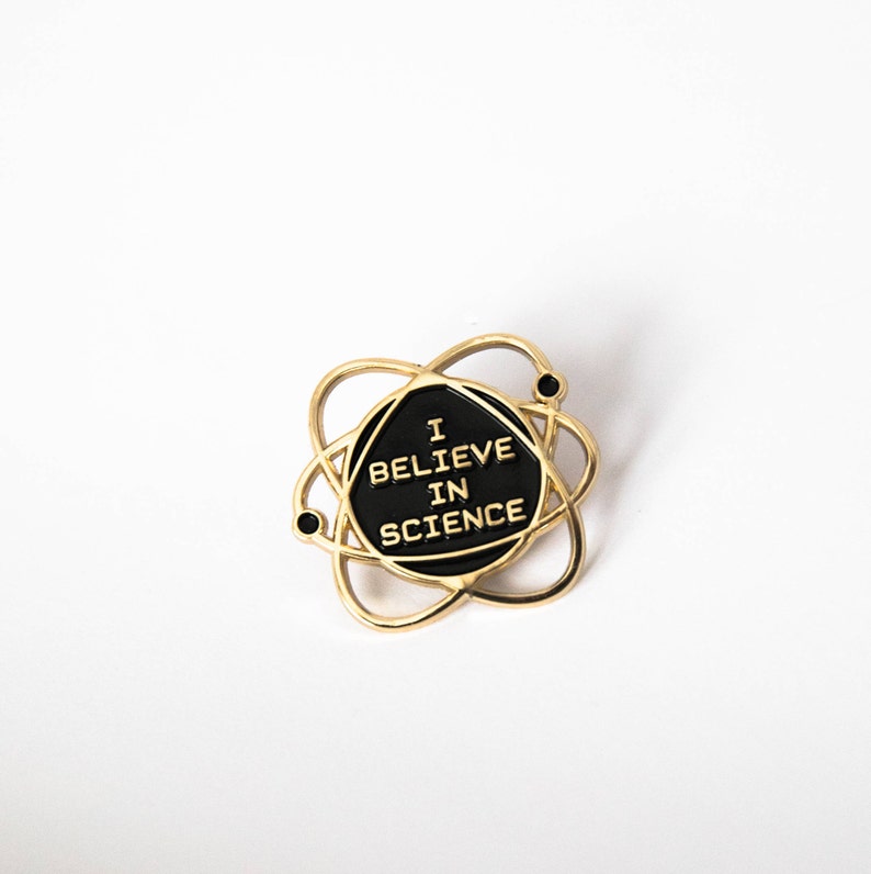 I Believe in Science Enamel Lapel Pin - Etsy