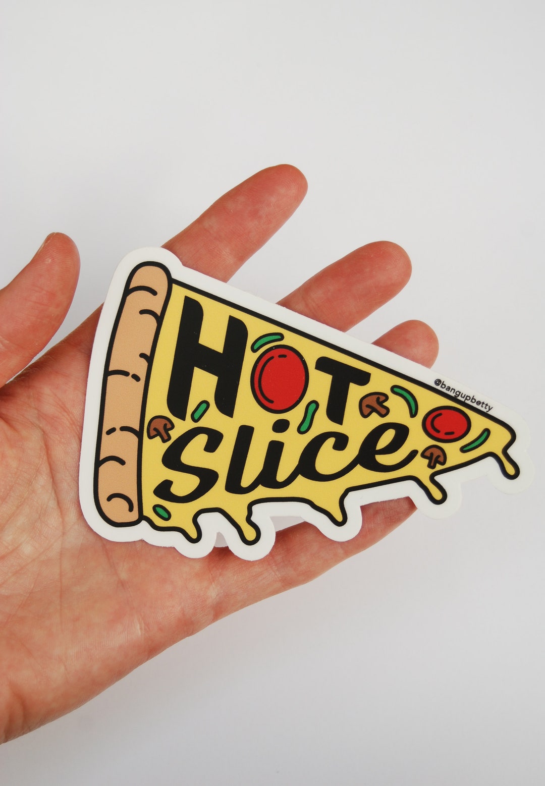 Hot Slice Pizza Slice Vinyl Sticker Decal - Etsy