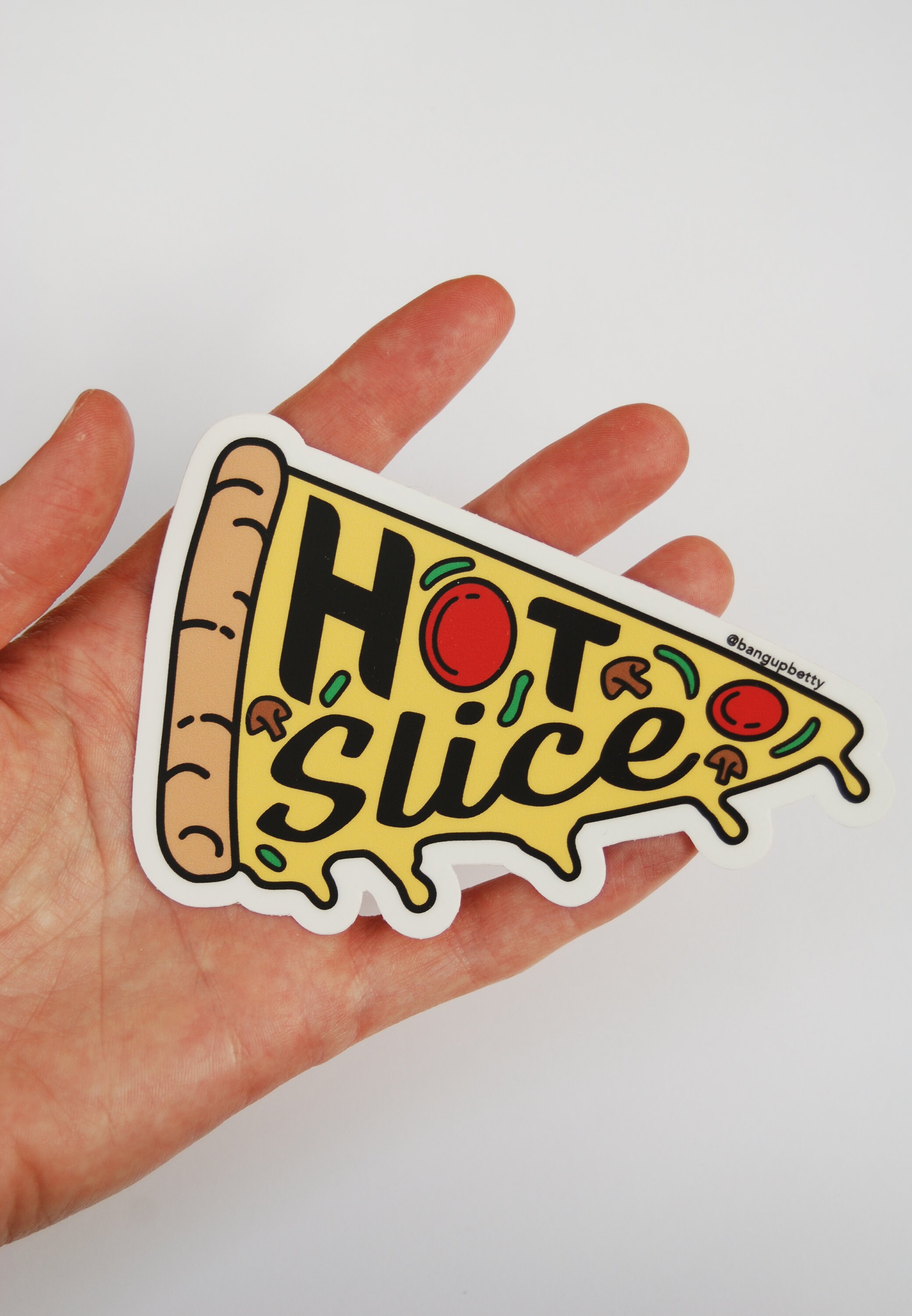 Hot Slice Pizza Slice Vinyl Sticker Decal | Etsy