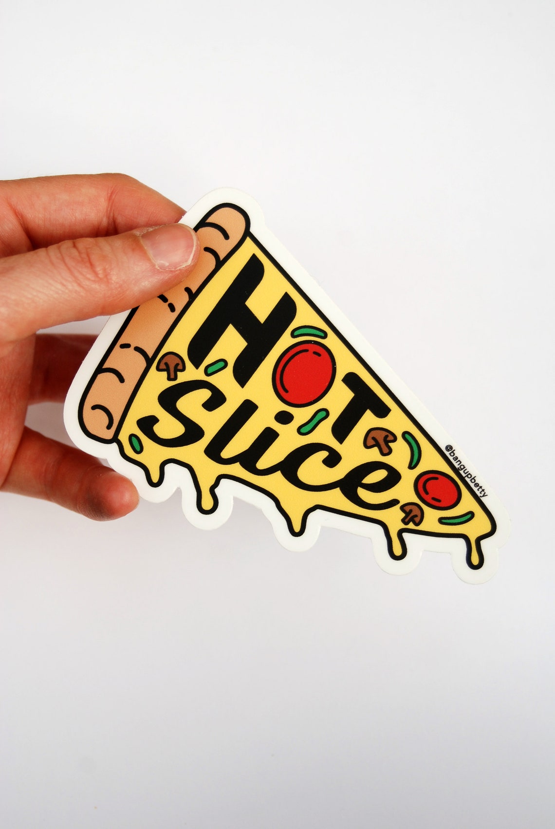 Hot Slice Pizza Slice Vinyl Sticker Decal - Etsy