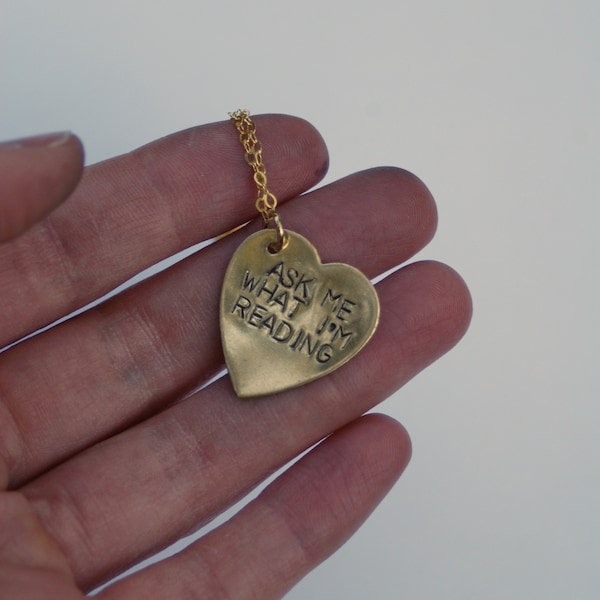 Reading Necklace - Etsy